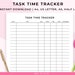 Task Time Tracker | Task Tracker Printable | Time Tracker Printable ...