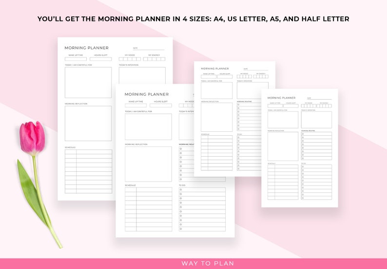 Morning and Evening Routine Bundle. Daily Routine Printable Journal ...
