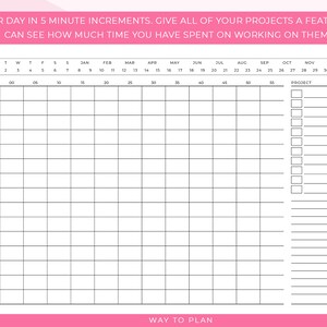 5 Minute Interval Planner. Printable With 5 Minute Increments - Etsy