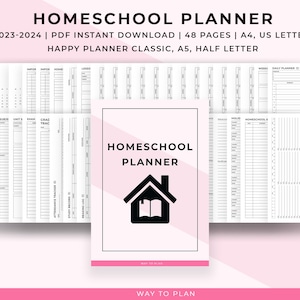 Homeschool Planner Printable 2025-2026 PDF. Multiple Students Kids Ages ...
