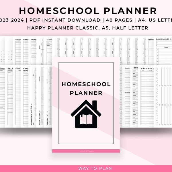 Homeschool Planner Printable - Etsy