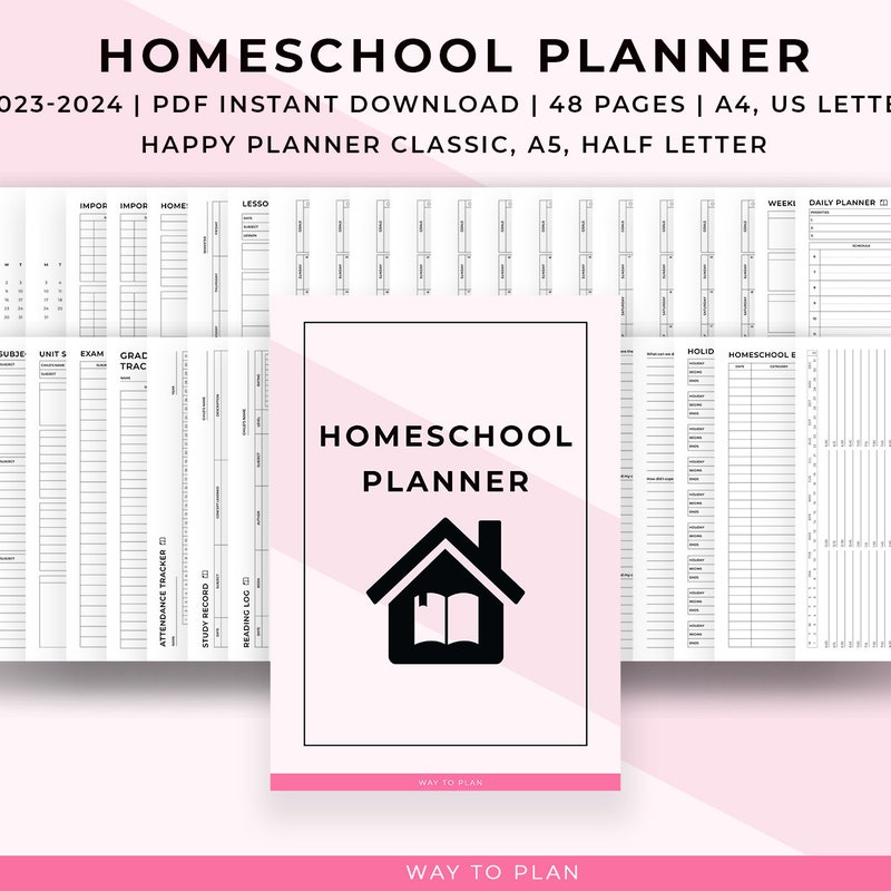 Homeschool Planner Printable - Etsy