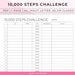 10,000 Steps Challenge, 10k Steps Challenge, Monthly Steps Challenge ...