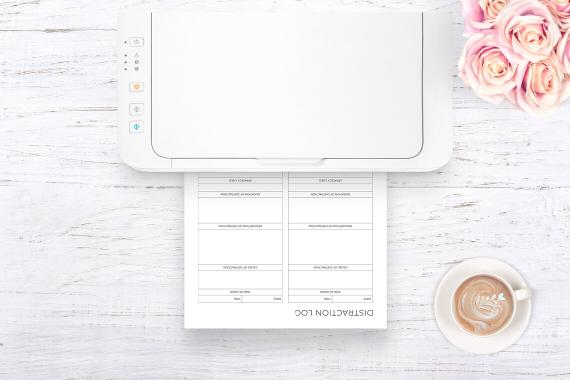 Adhd Distraction Log, ADHD Planner for Students, ADHD Planner Adult ...