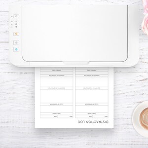 Adhd Distraction Log, ADHD Planner for Students, ADHD Planner Adult ...