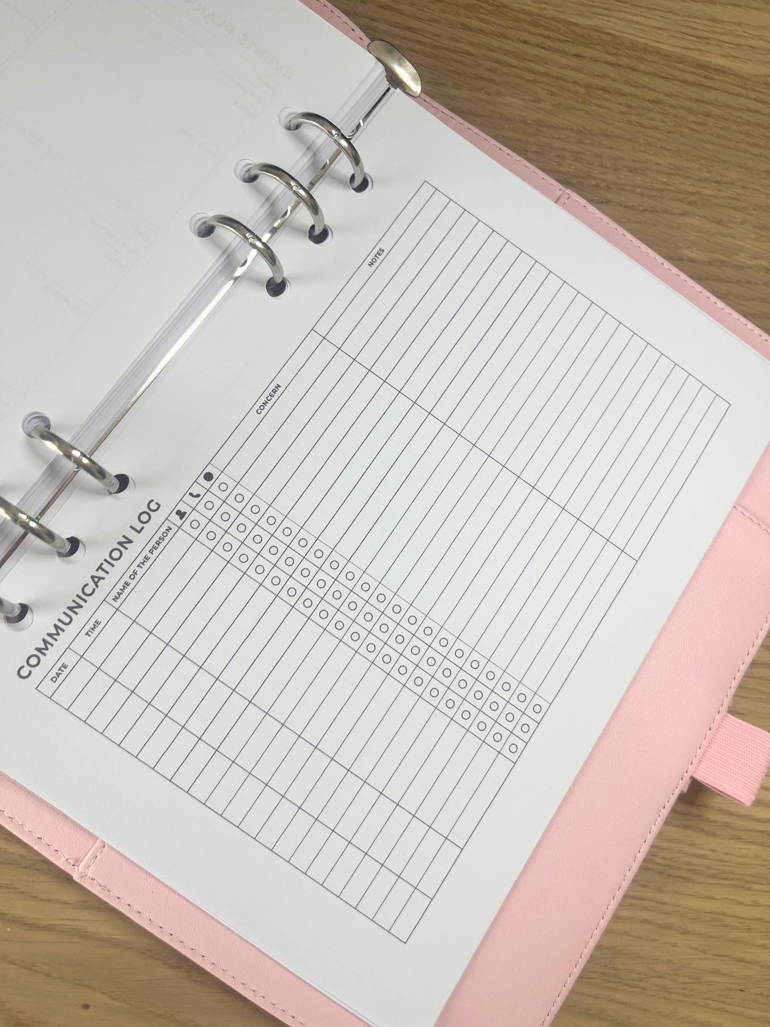 Teacher Communication Log. Parent Communication Notebook Page ...