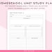 Homeschool Unit Study Template. Printable Unit Study Planner ...