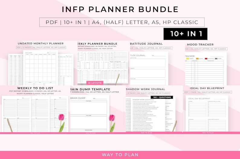 INFP Planner Bundle - Etsy
