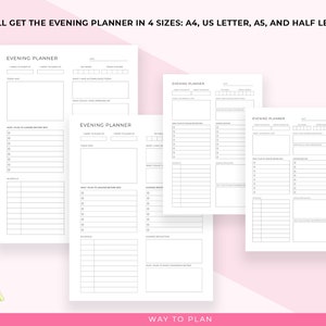 Morning and Evening Routine Bundle. Daily Routine Printable Journal ...