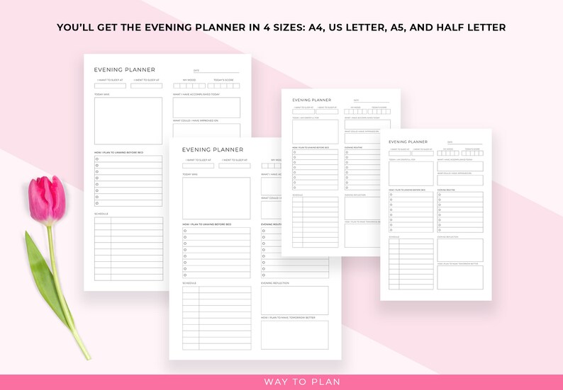 Morning and Evening Routine Bundle. Daily Routine Printable Journal ...