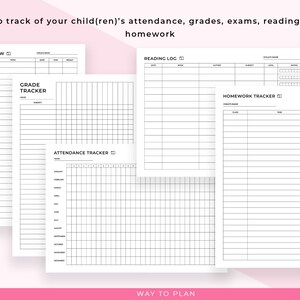 Homeschool Planner Printable 2025-2026 PDF. Multiple Students Kids Ages ...