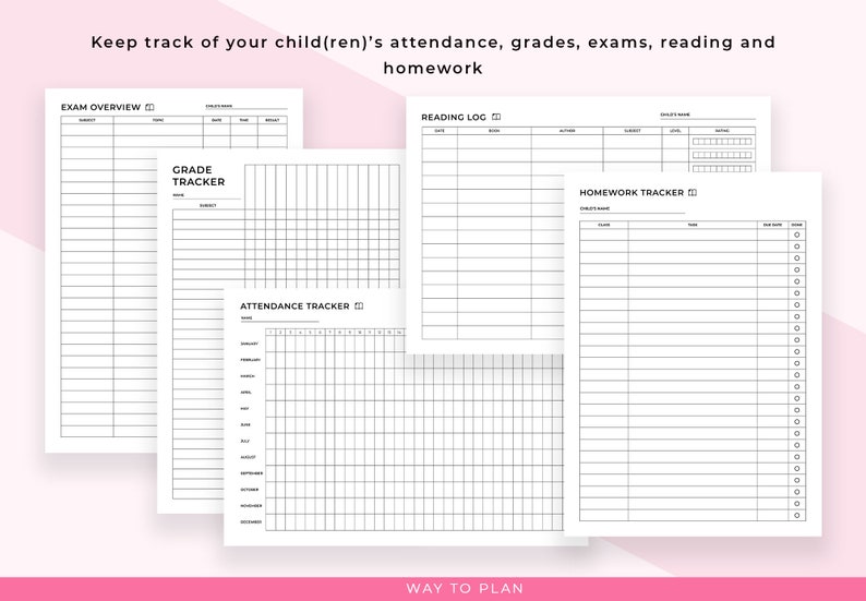 Homeschool Planner Printable 2025-2026 PDF. Multiple Students Kids Ages ...