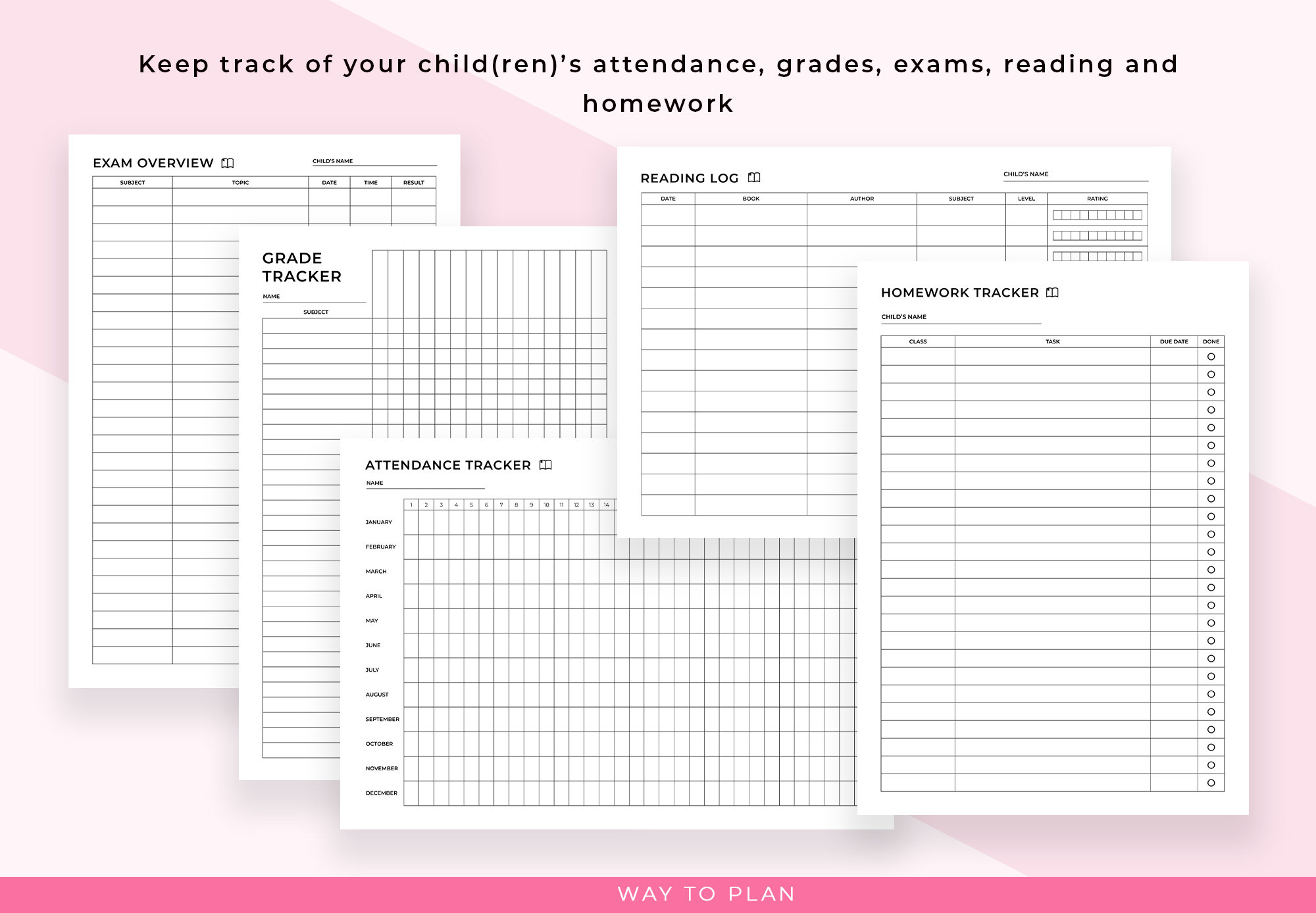 Homeschool Planner Printable 2025-2026 PDF. Multiple Students Kids Ages ...