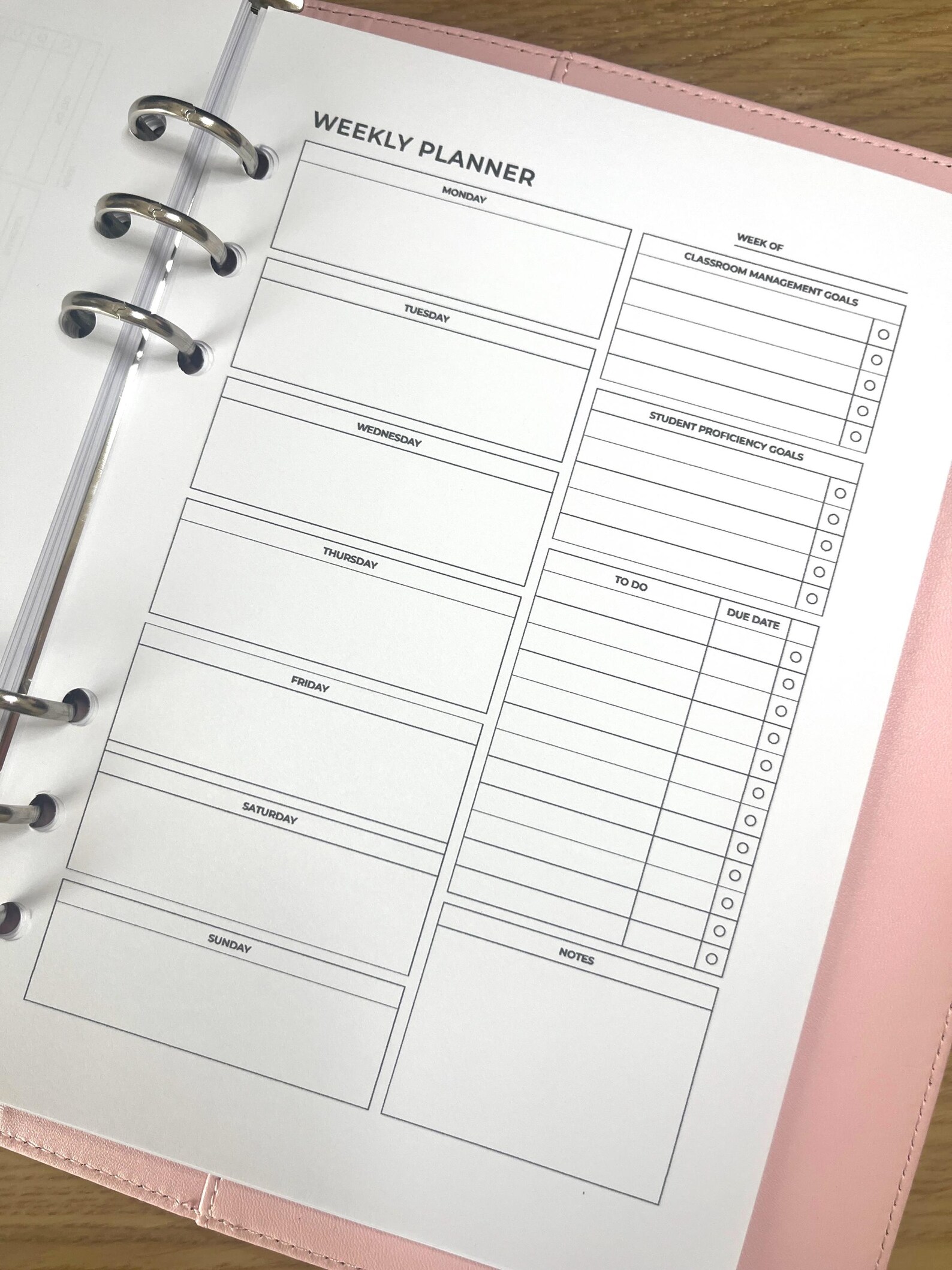 Teacher Weekly Planner Printable. Teacher Planner Pdf, Teacher to Do ...