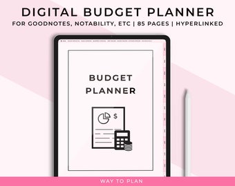 Digital Budget Planner iPad Goodnotes, Digital Finance Planner, Budget ...