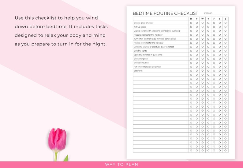 Bedtime Routine Checklist to Help You Wind Down Before Going to Sleep ...