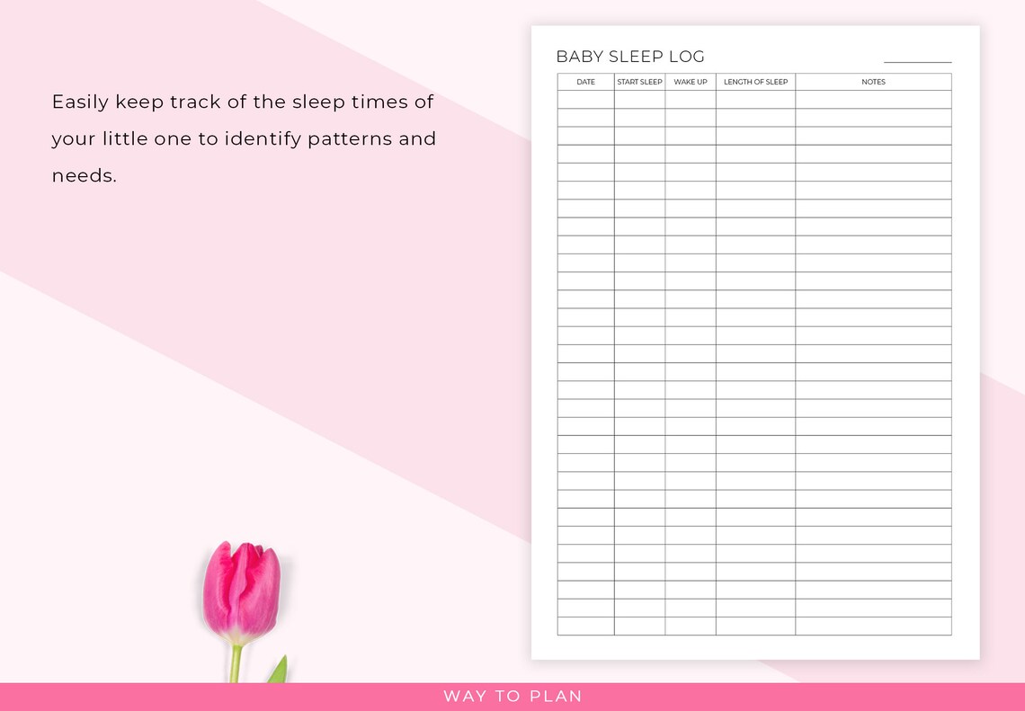 Baby Sleep Log, Baby Sleep Tracker to Keep Track of Your Little One's ...