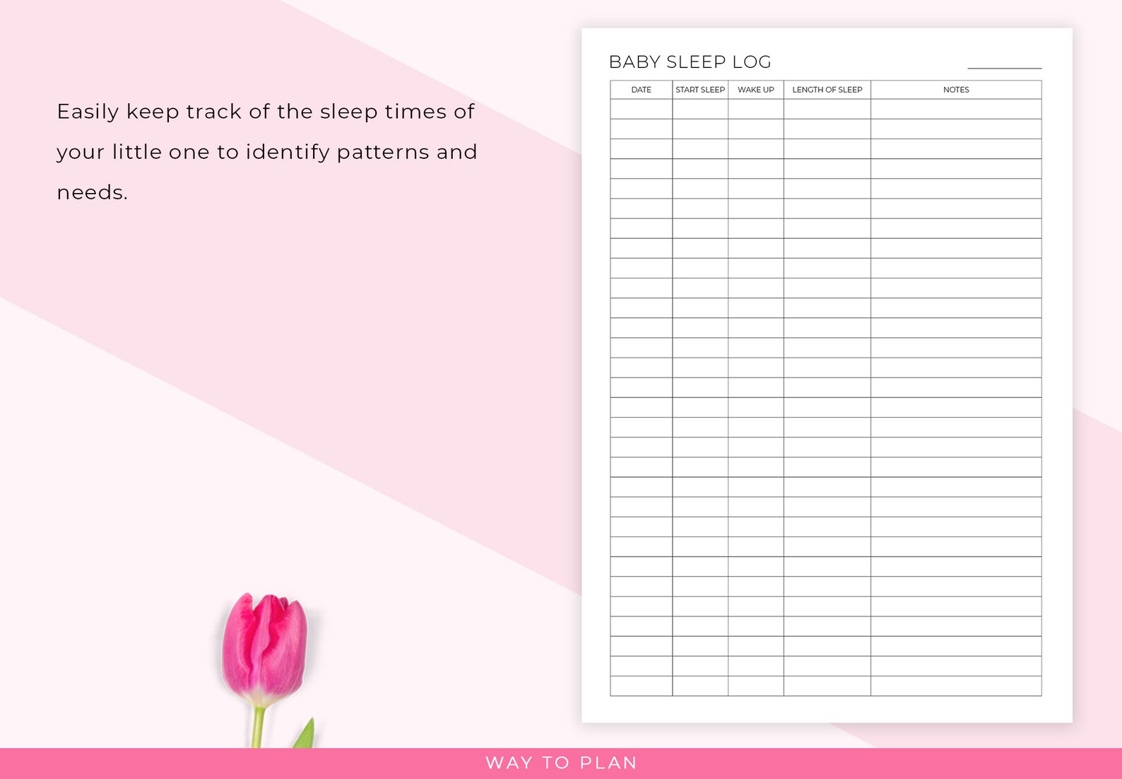 Baby Sleep Log, Baby Sleep Tracker to Keep Track of Your Little One's ...