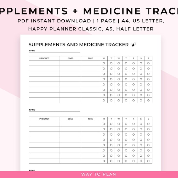 Vitamin Sheet - Etsy