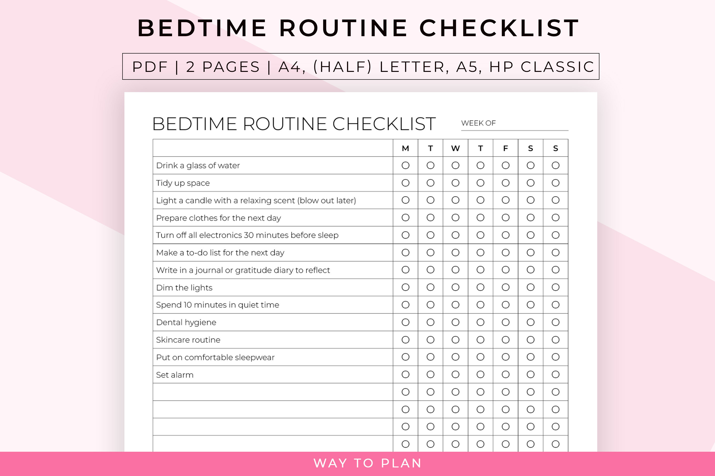 Bedtime Routine Checklist to Help You Wind Down Before Going to Sleep ...