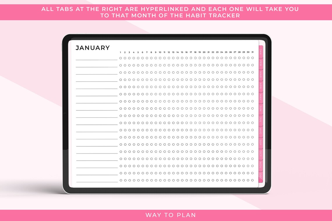 Digital Habit Tracker | Digital Habit Tracker for Goodnotes | Digital ...