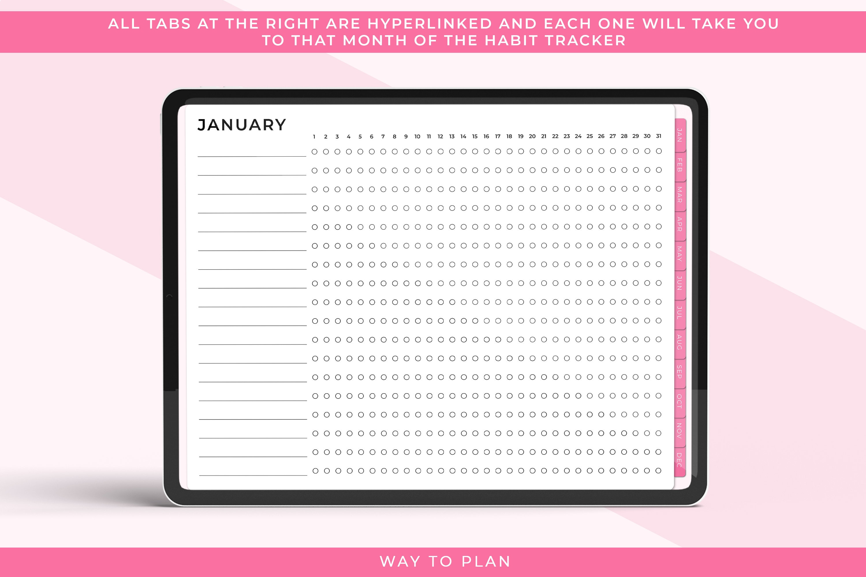 Digital Habit Tracker | Digital Habit Tracker for Goodnotes | Digital ...
