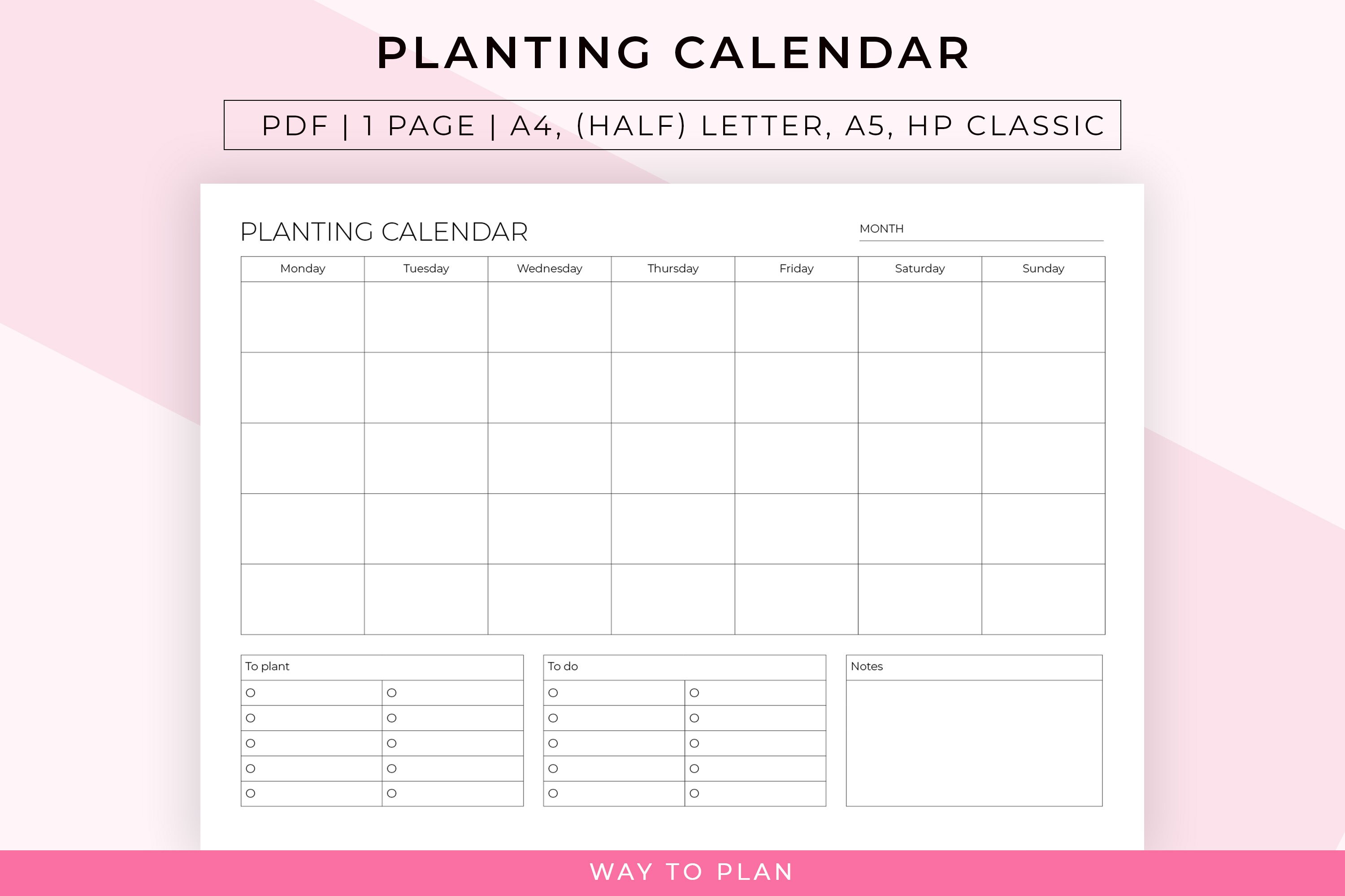 Planting Calendar, Planting Schedule to Know Exactly What to Plant and ...