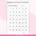 Baby Countdown Calendar Printable. Pregnancy Countdown Chart. Baby ...