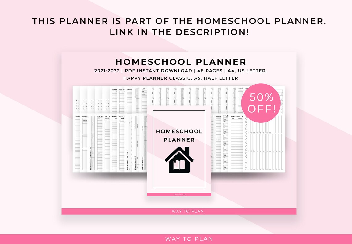Homeschool Unit Study Template. Printable Unit Study Planner. - Etsy