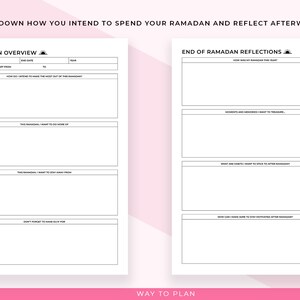 Ramadan Planner 2024 Printable. Ramadan Gift. Daily Schedule. Islamic ...
