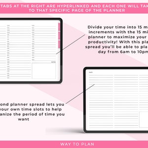 Digital 15 Minute Planner for Goodnotes | iPad Planner for Productivity ...