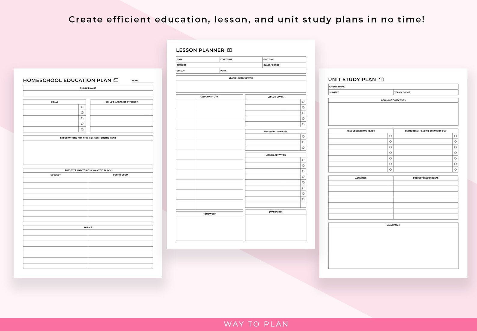 Homeschool Planner Printable 2025-2026 PDF. Multiple Students Kids Ages ...