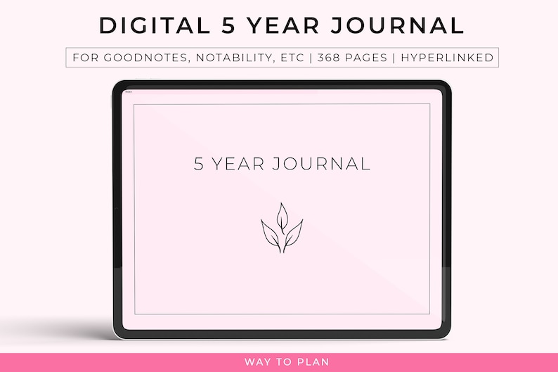 Digital Journal, Digital 5 Year Journal, 5 Year Journal, Digital ...
