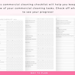 Commercial Cleaning Checklist - Cleaning Checklist, Office Cleaning ...