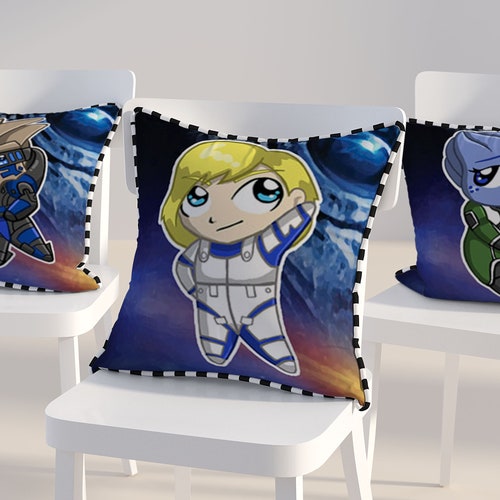 Garrus Vakarian Mass Effect Liara Pillow Plush Cushion | Etsy