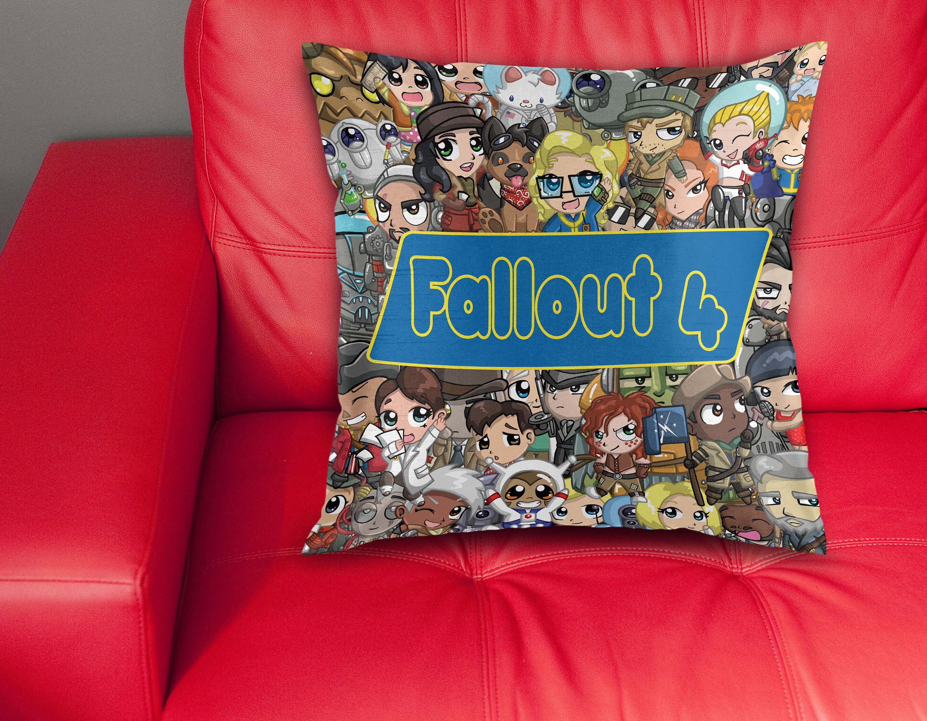 Fan Made Complete Companions Fallout Cushion Ver 1 16x16 - Etsy