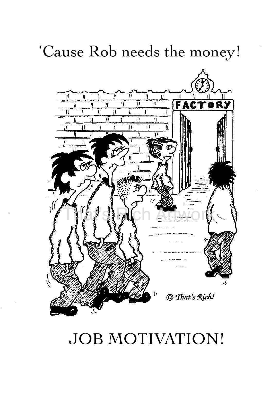 Personalised Cartoon Artwork, Humorous Gift for a Co-worker Who Hates ...