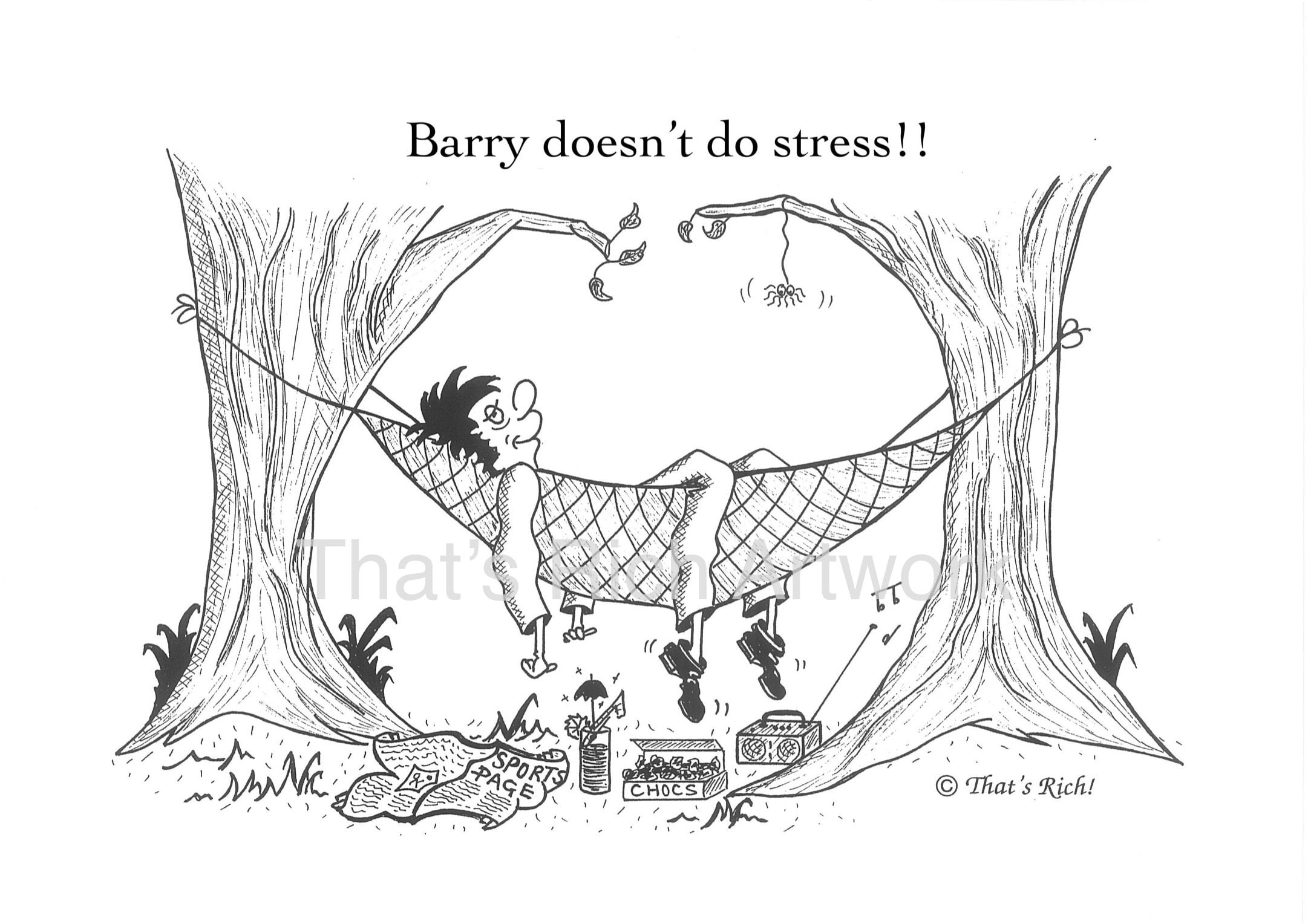 Stress Funny Cartoon