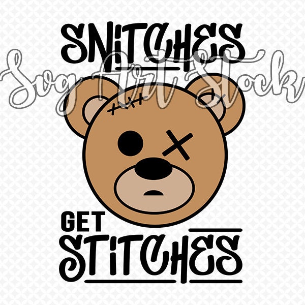 Snitches Get Stitches Svg - Etsy