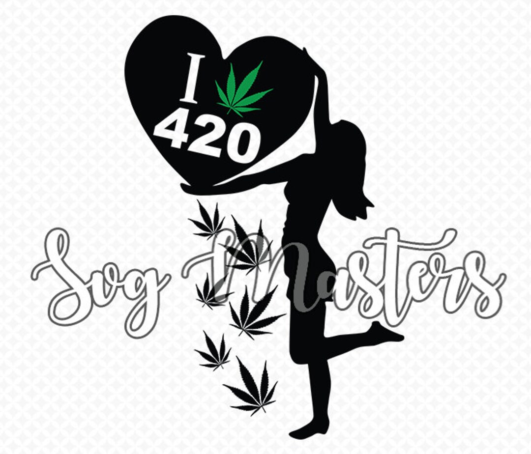 I Love 420 SVG Design Cannabis Svg Weed Vector Digital - Etsy