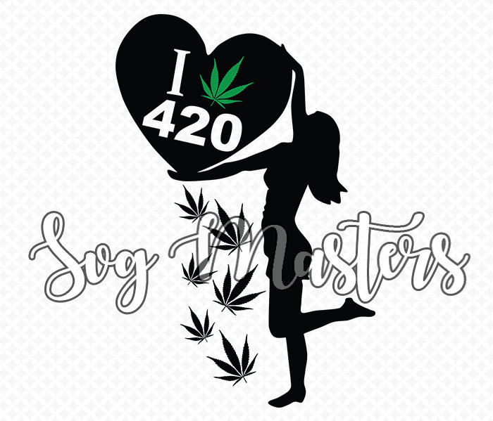 I Love 420 SVG Design cannabis svg weed vector digital | Etsy