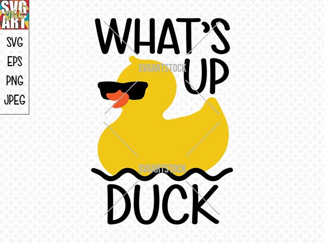 What's up Duck Funny Vector, Digital Clipart , T-shirt Design , Instant ...