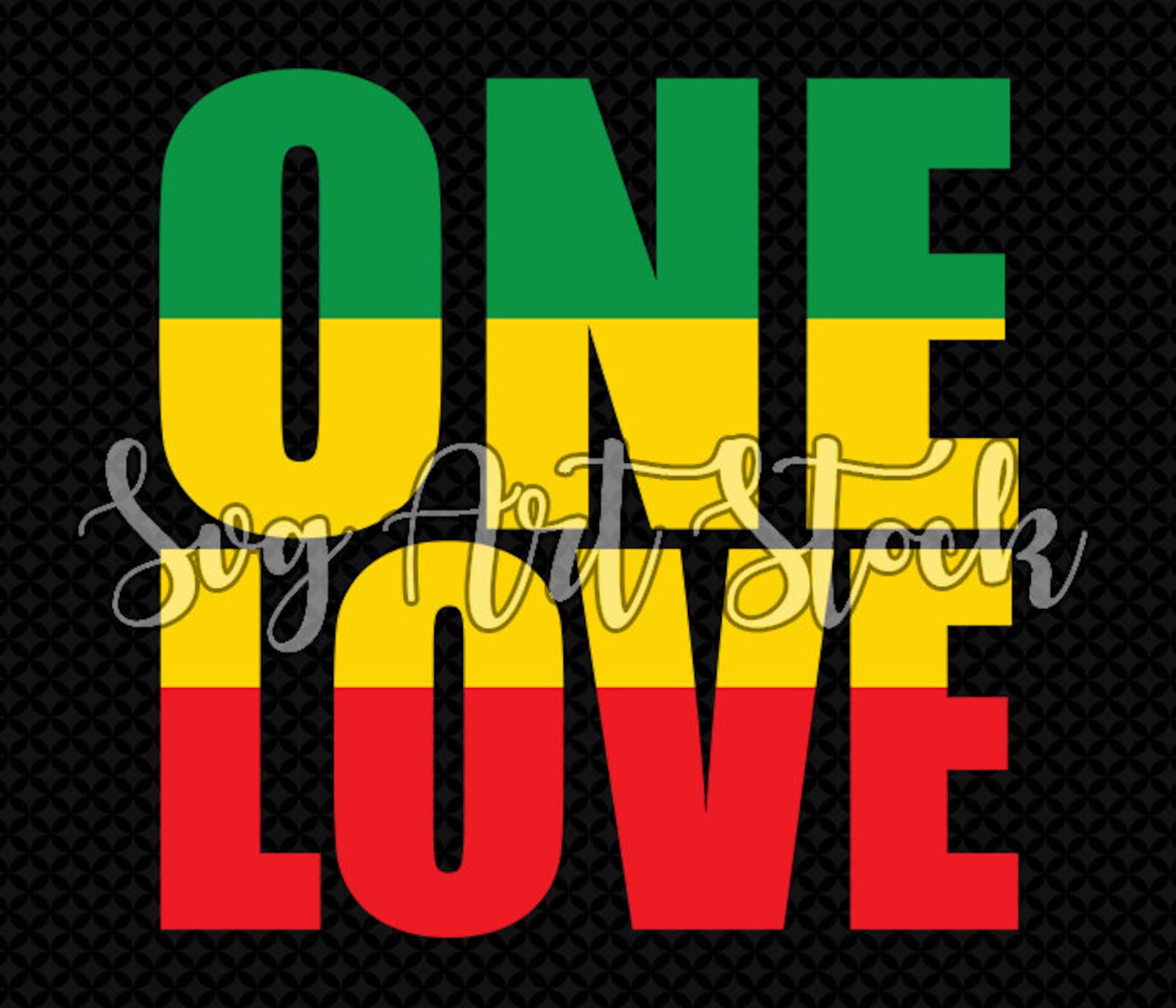 One Love Rasta SVG Design Rastafari Vector Digital Clipart - Etsy