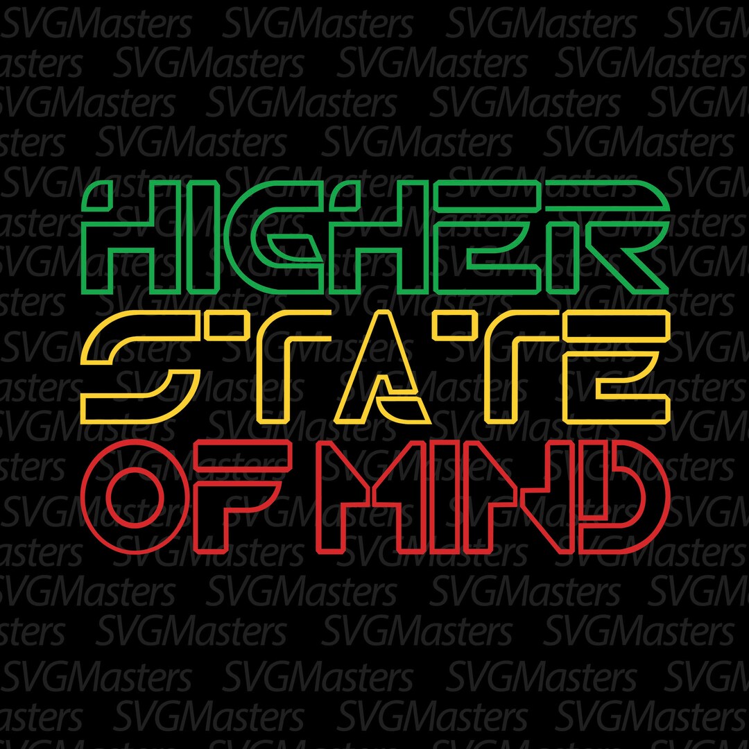 Höheren Zustand des Geistes Svg Rasta Vektor digitale Clipart, T-shirt ...