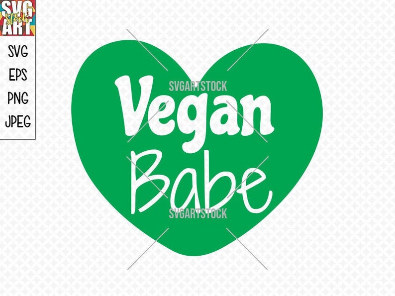 Vegan Babe SVG Design Vegan Svg Plant Based Vector Vegan - Etsy