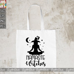 Namaste Witches - Funny Svg - Yoga, Halloween Vector - Digital Clipart ...