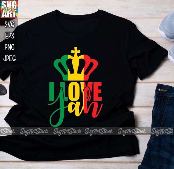 I Love Jah SVG Design Rasta Svg God Svg Spiritual Digital - Etsy