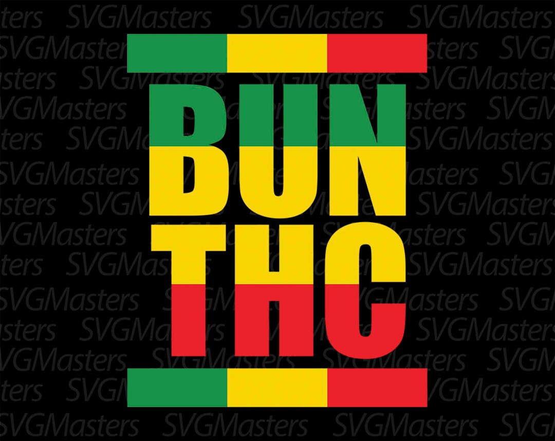 Burn Thc SVG Design, Stoner Svg, Jamaica Love, Rasta T-shirt Design ...