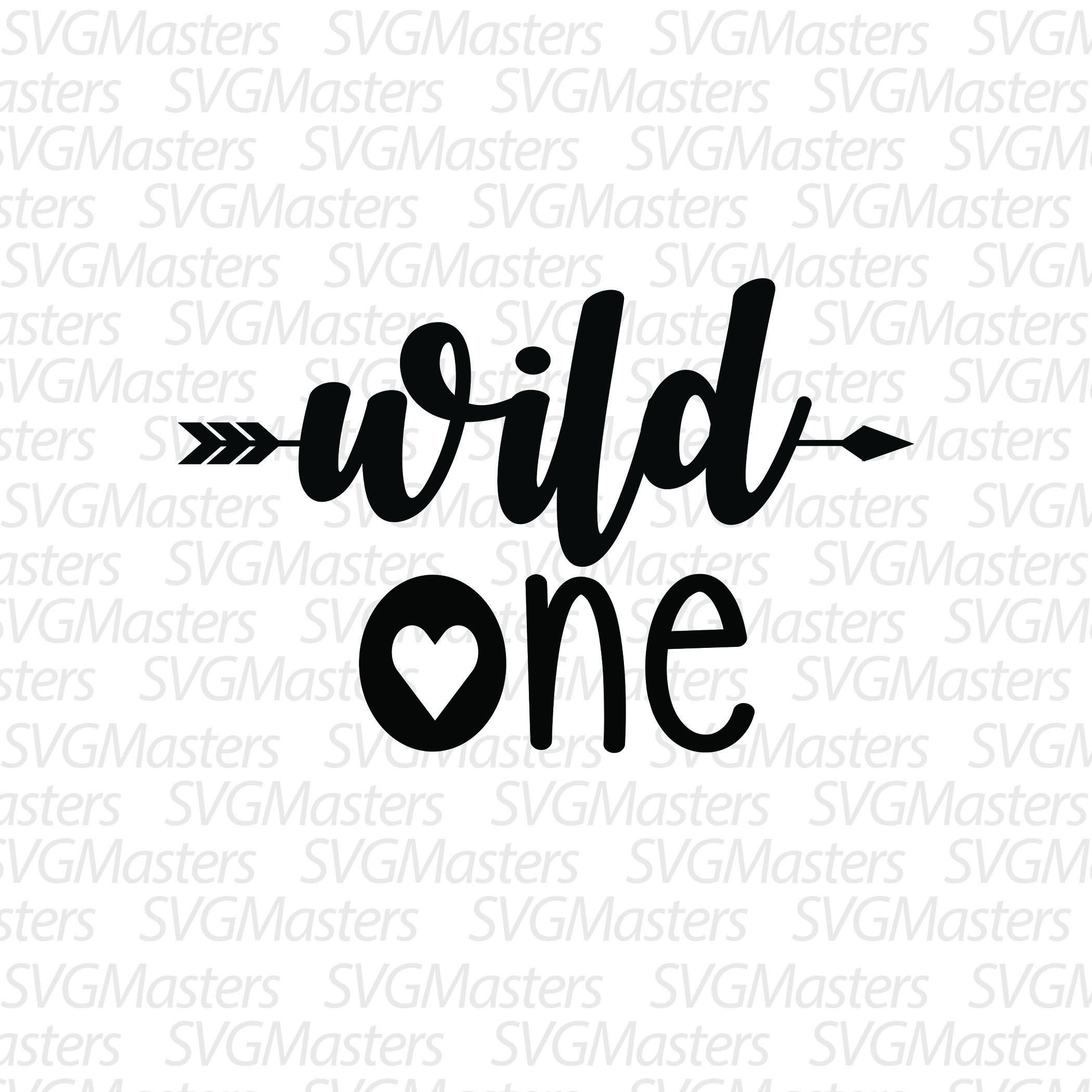 Wild One Svg Vector Digital Clipart T-shirt Design - Etsy