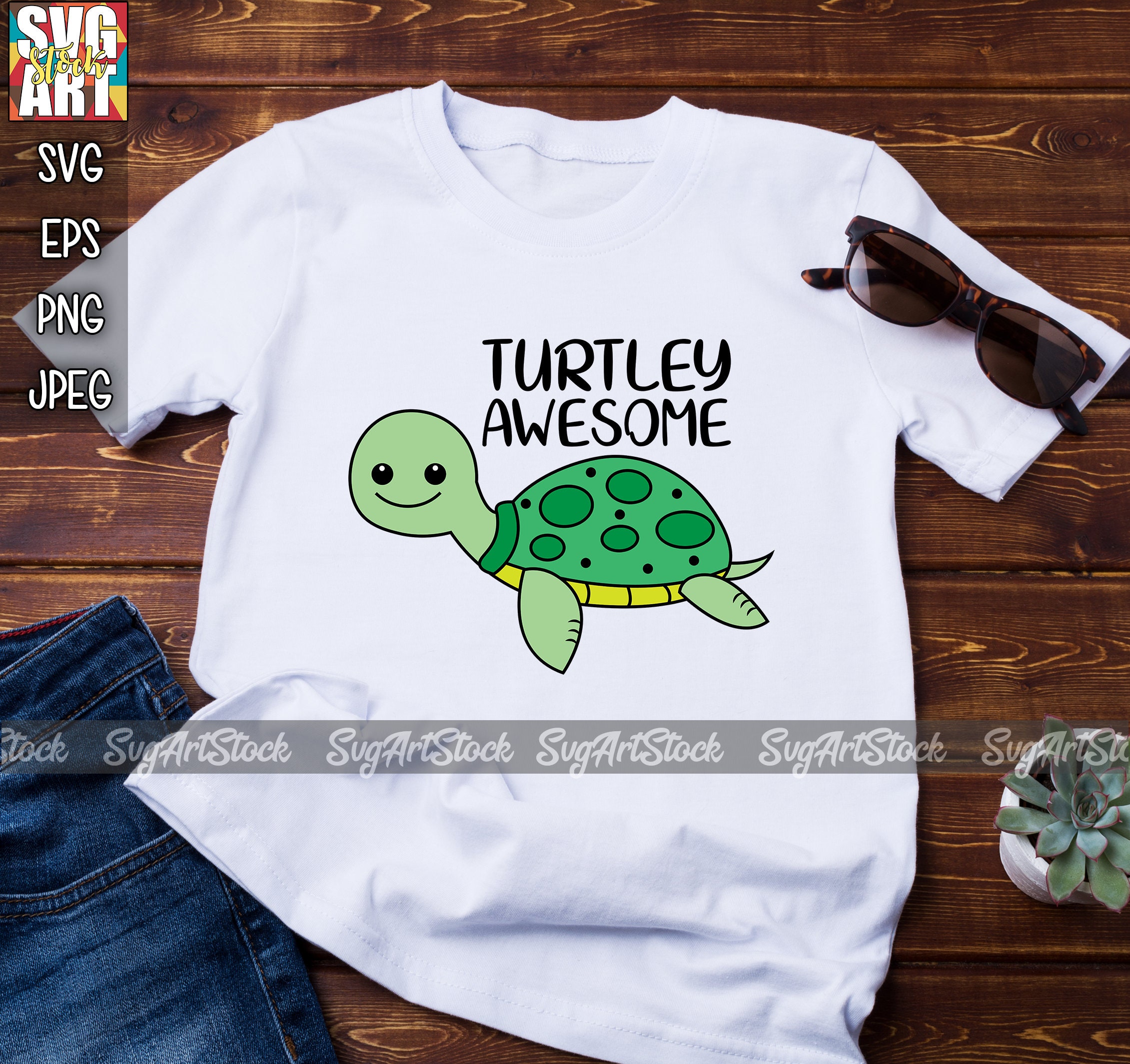 Turtley Awesome Funny Svg Vector Digital Clipart - Etsy